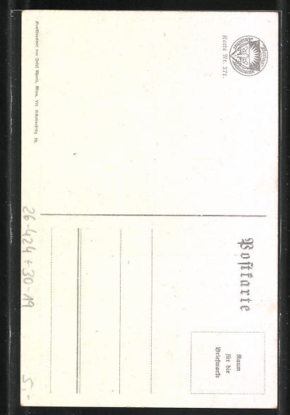 Künstler-AK Karl Friedrich Gsur: Deutscher Schulverein Nr. 371: Lied In einem kühlen Grunde ...