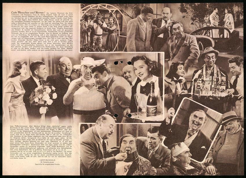 Filmprogramm IFB Nr. 1461, Der eingebildete Kranke, Joe Stöckel, Oskar ...