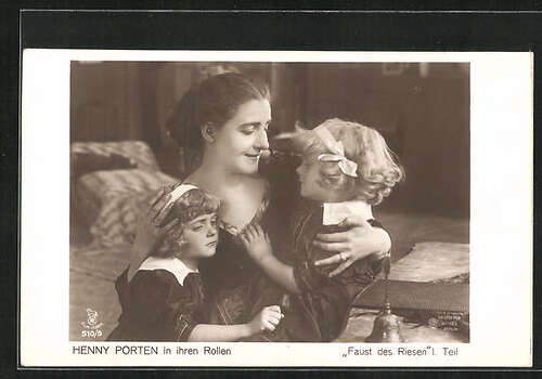 AK Filmszene aus Faust des Riesen, Schauspielerin Henny Porten Nr. 11141422 - oldthing ...