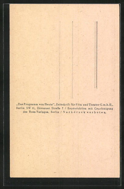 AK Schauspielerin Dora Komar im Kostüm einer Filmrolle Nr. 11117417 ...