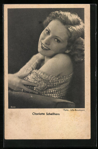 AK Schauspielerin Charlotte Schellhorn mit nettem Lächeln Nr. 11193191 ...
