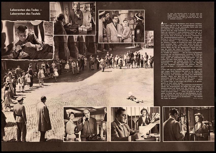 Filmprogramm PFP Nr. 109 /61, Der Tod hat ein Gesicht, Günther Simon ...