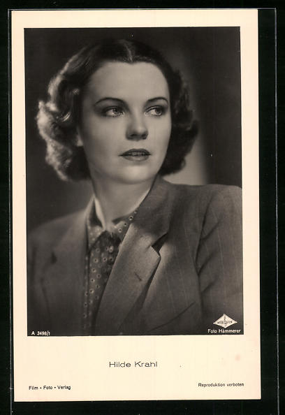 AK Schauspielerin Hilde Krahl im Kostüm einer Filmrolle Nr. 11414715 ...