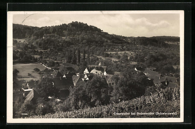 AK Oberweiler im Schwarzwald, Ortstotale im Tal Nr. 11434507 - oldthing ...