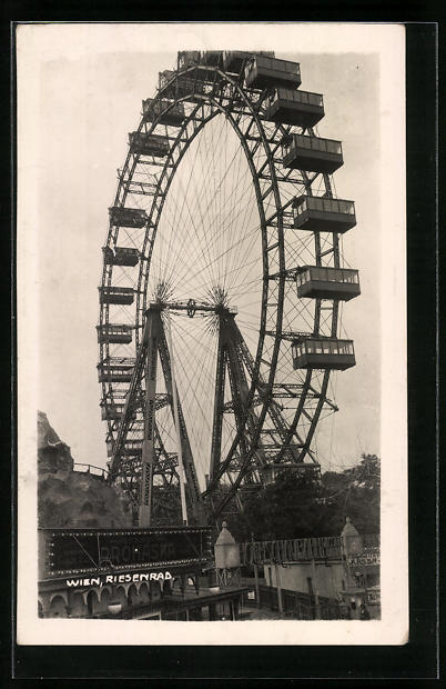Foto-AK Wien, Wiener Prater, Riesenrad Nr. 11573835 - oldthing ...