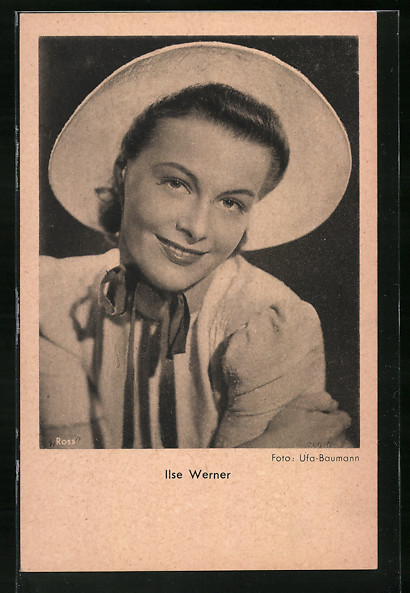 AK Schauspielerin Ilse Werner mit Hut Nr. 11607011 - oldthing ...