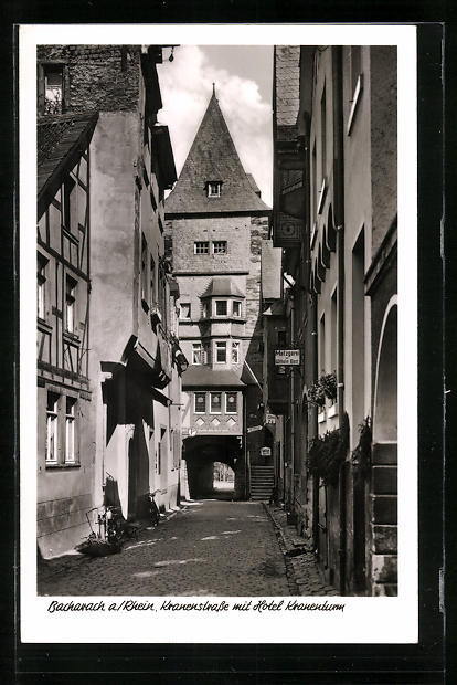 AK Bacharach a. Rhein, Kranenstrasse.. | Ansichtskarten günstig