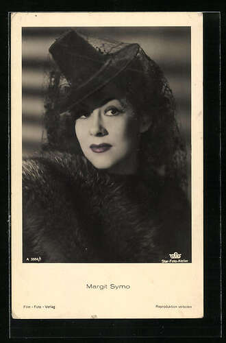 AK Schauspielerin Margit Symo mit dem Blick hinter die Kamera Nr ...