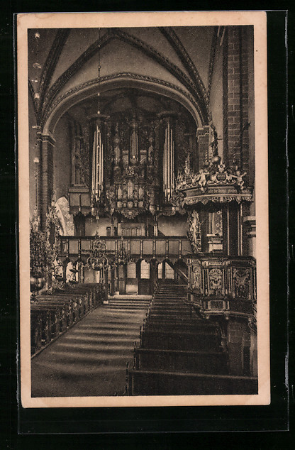 AK Tondern, Inneres der Christkirche | Ansichtskarten günstig