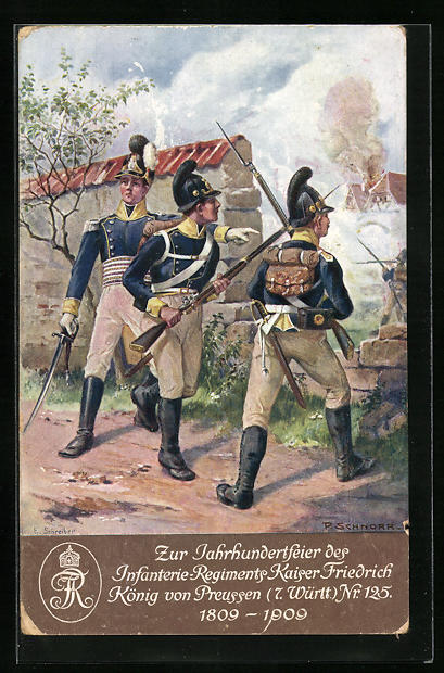 AK Zur Jahrhundertfeier des Infanterie-Regiments Kaiser Friedrich König von Preussen Nr. 125 ...