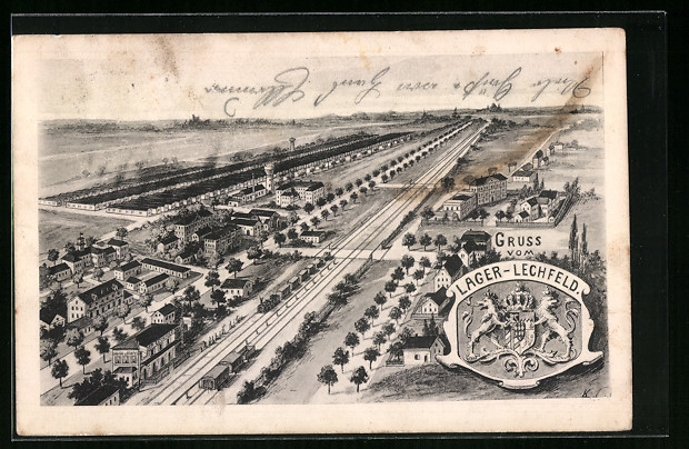 AK Lechfeld /Truppenlager, Gesamtansicht mit... | oldhting.de