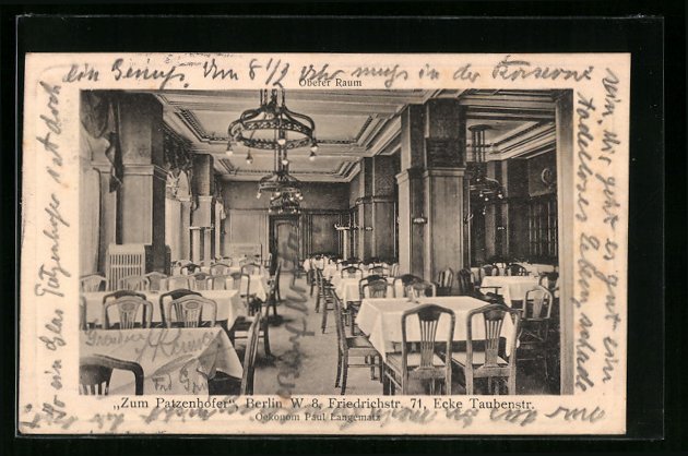 AK Berlin, Gasthaus Zum Patzenhofer.. | Ansichtskarten günstig