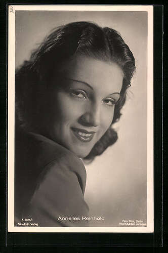 AK Schauspielerin Annelies Reinhold über die Schulter schauend Nr. 12127595 - oldthing ...
