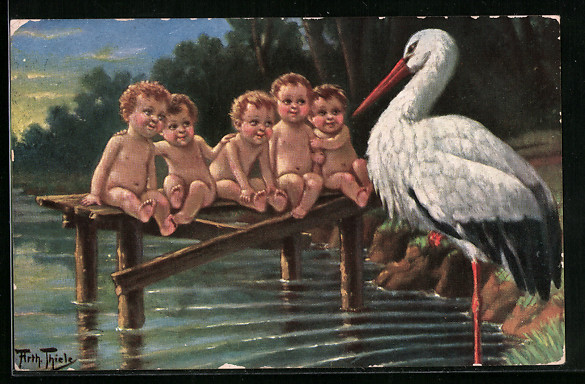 Künstler AK Arthur Thiele: Kinder.. | Ansichtskarten günstig