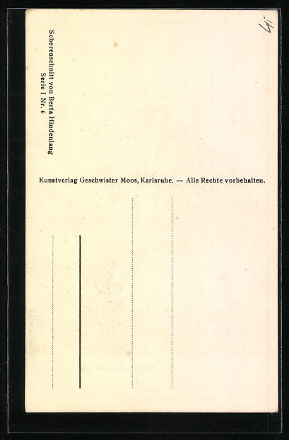 Künstler-AK sign. Berta Hindenlang: Ellen Petz und H. Kraus in die ...