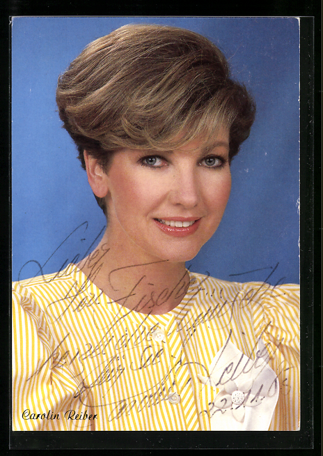 AK Schauspielerin und Fernseh-Moderatorin Carolin Reiber Nr. 12456568 ...