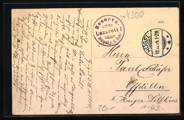 AK Essen, Villa Hügel, Berta Krupp v. Bohlen-Halbach, Dr. Gustav Krupp ...