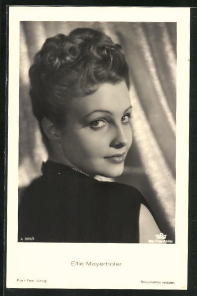 AK Schauspielerin Elfie Mayerhofer blickt über ihre rechte Schulter Nr. 9915870 - oldthing ...