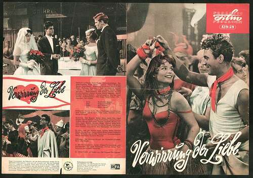 Filmprogramm PFP Nr. 129 /59, Verwirrung der Liebe, Annekathrin Bürger ...