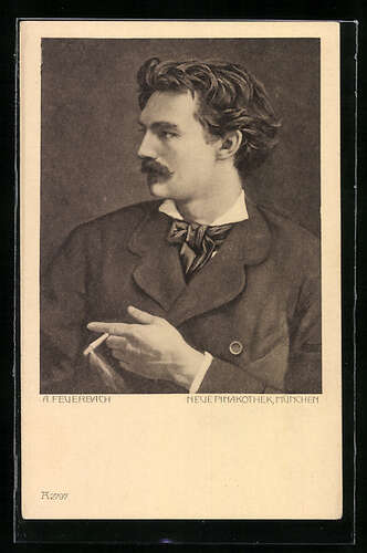 AK Gemälde A. Feuerbach in der neuen Pinakothek zu München Nr. 12811004 ...