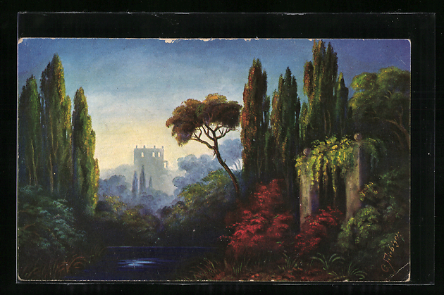 Künstler AK G. Fiebiger: Landschaft.. | Ansichtskarten günstig