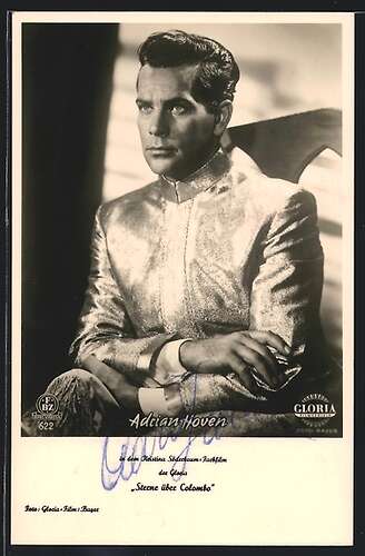 AK Schauspieler Adrian Hoven in Sterne über Colombo, mit original ...
