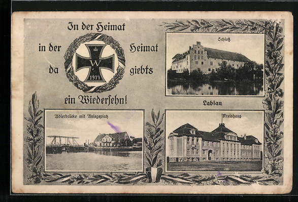 AK Labiau, Schloss, Kreishaus.. | Ansichtskarten günstig