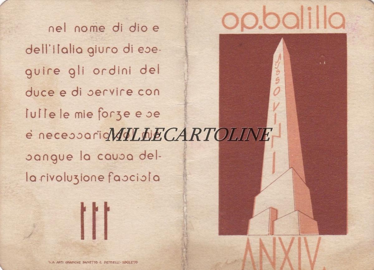 KARTE: Il Balilla e Gioventu'.. | Sammeln & Seltenes günstig