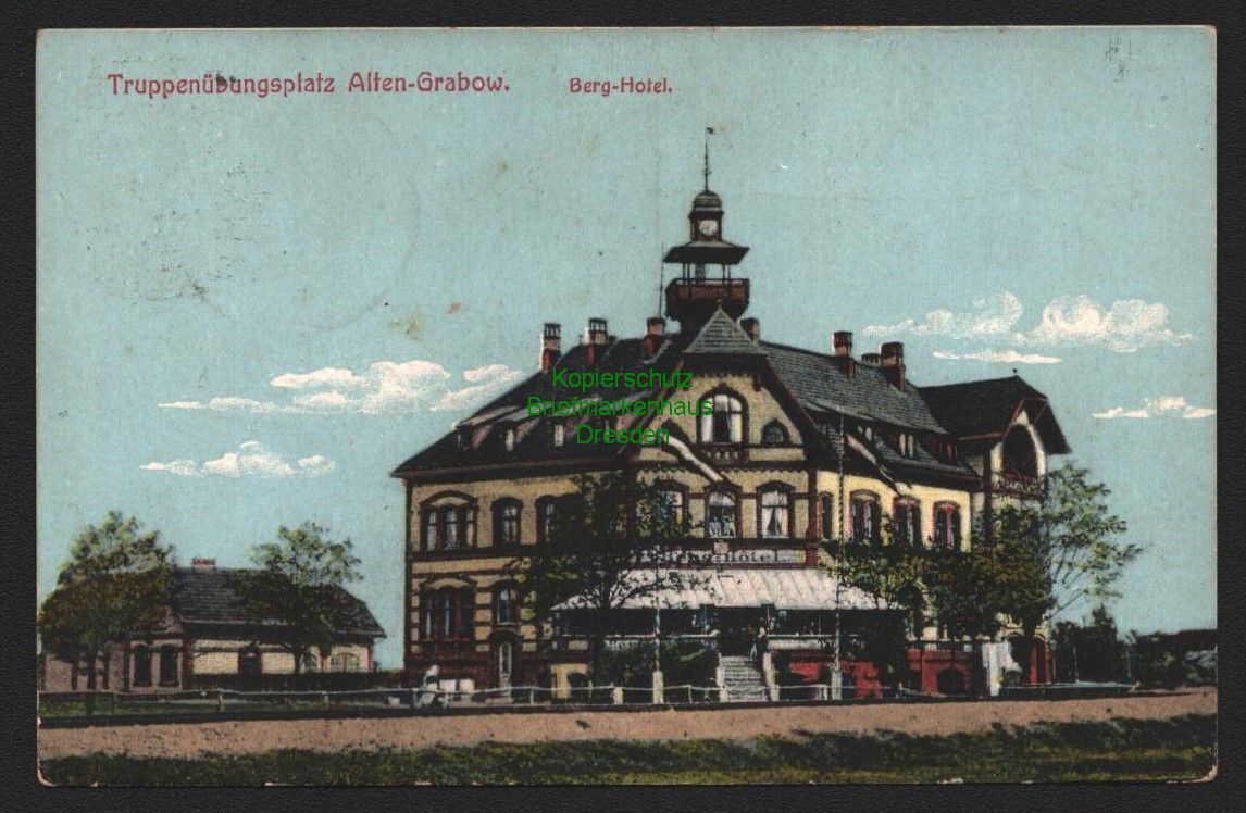 144229 AK Alten Grabow Truppenübungsplatz Altengrabow 1915 Berg Hotel ...