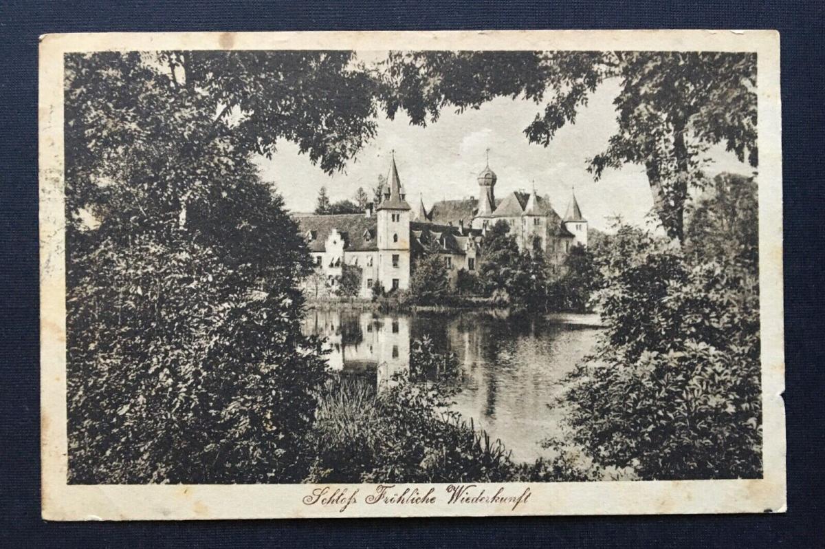 Schloss Fröhliche Wiederkunft See Wald Insel Thüringen Deutschland ...