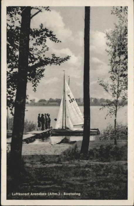 Arendsee Altmark Arendsee Altmark Bootssteg Segelboot x / Arendsee ...