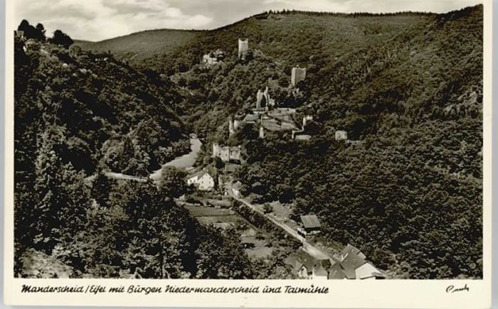 Manderscheid Eifel Manderscheid Eifel Burgen Niedermanderscheid ...