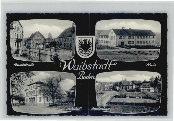 Waibstadt Hauptstrasse Bahnhof Inselanlage * Nr. wu30772 - oldthing ...