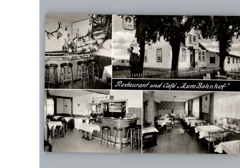 Moringen Restaurant Cafe Zum Bahnhof / Moringen /Northeim LKR Nr ...