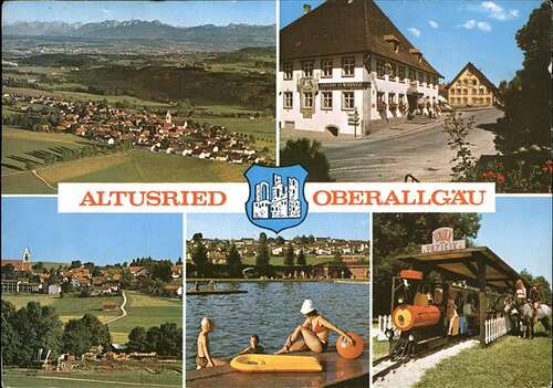 Altusried Stadtwappen Eisenbahn Kinder Freibad Kat. Altusried Nr ...