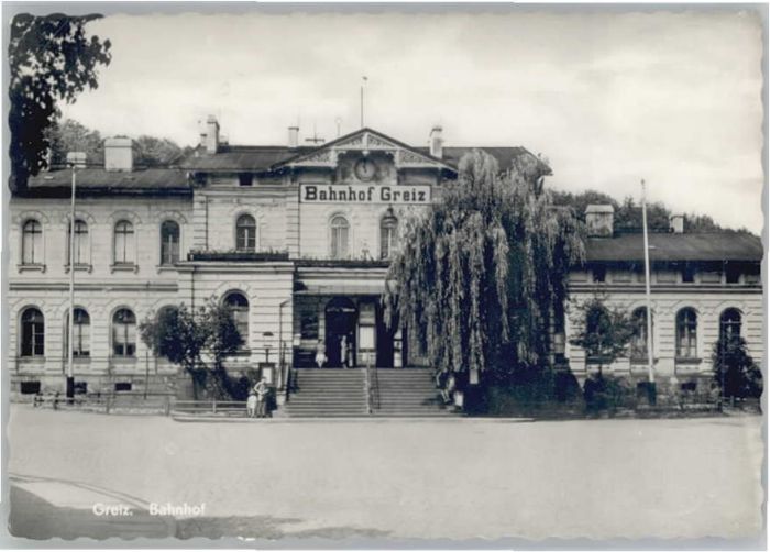 Greiz Bahnhof x Nr. we54977 - oldthing: Ansichtskarten Thüringen