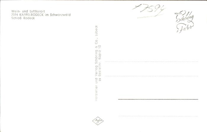 Kappelrodeck Wein Luftkurort.. | Ansichtskarten günstig