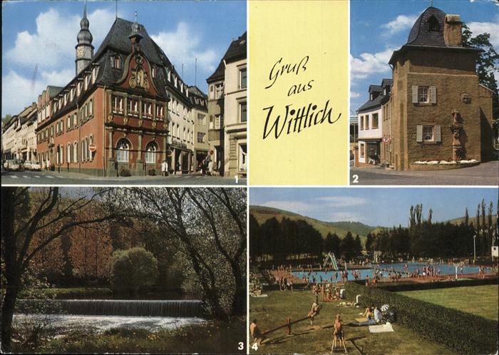 Wittlich Rathaus Schwimmbad Tuermchen Kat. Wittlich Nr. pw17417 ...