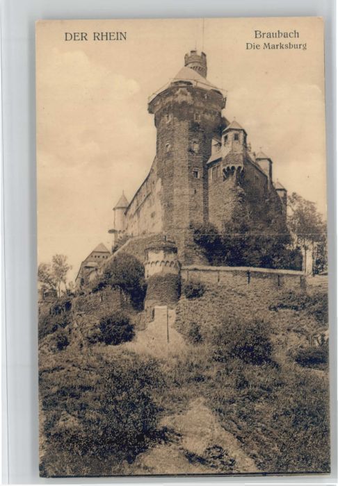 Braubach Rhein Braubach Marksburg * / Braubach /Rhein-Lahn-Kreis LKR Nr ...