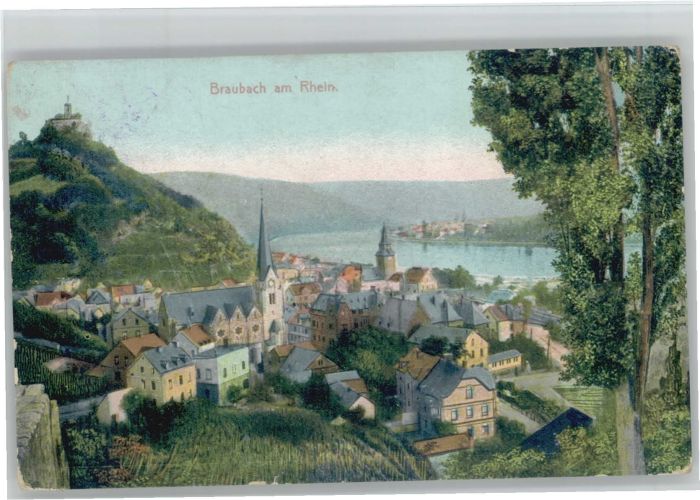 Braubach Rhein Braubach * / Braubach /Rhein-Lahn-Kreis LKR Nr. we45484 ...