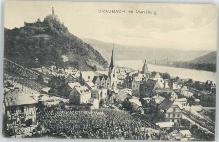 Braubach Rhein Braubach Marksburg * / Braubach /Rhein-Lahn-Kreis LKR Nr ...
