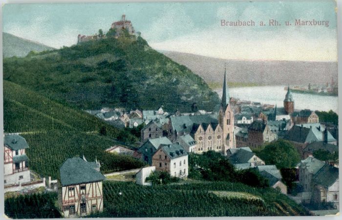 Braubach Rhein Braubach Marksburg * / Braubach /Rhein-Lahn-Kreis LKR Nr ...