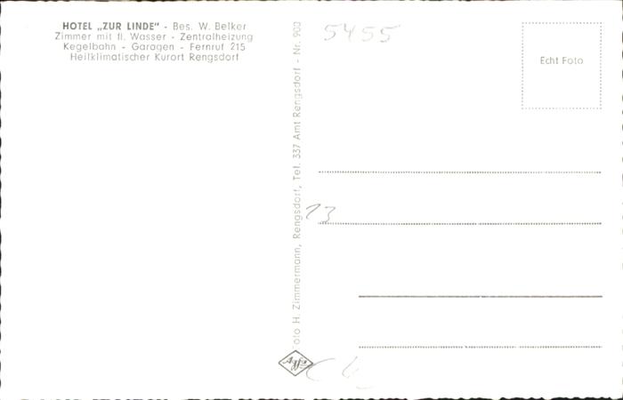 Rengsdorf Strandbad Hotel zur Linde * Nr. wb12682 - oldthing ...