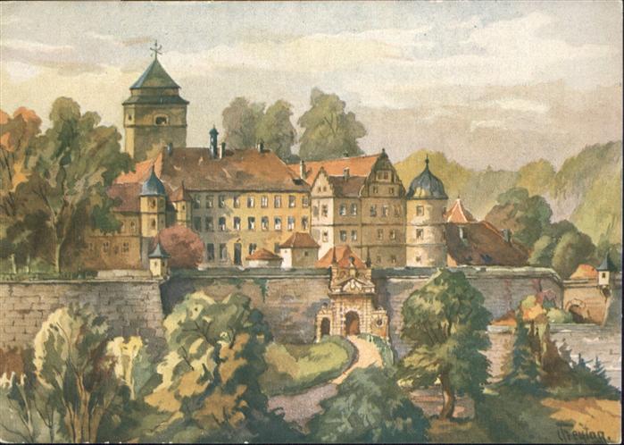 Kronach Oberfranken Feste Rosenberg Kuenstler C Freytag / Kronach ...