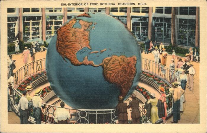 Dearborn Michigan Ford Rotunda Kat. Dearborn Nr. aw08518 - oldthing ...