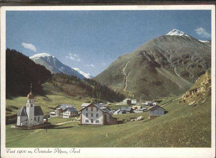 Vent Tirol oetztaler Alpen / Soelden /Tiroler Oberland Nr. wf79254 ...