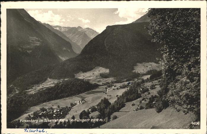 Finkenberg Tirol Panorama Kat. Finkenberg Nr. wz17896 - oldthing ...