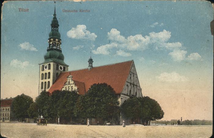 Tilsit Ostpreussen Deutsche Kirche Kat. Sowetsk Nr. wz48429 - oldthing ...