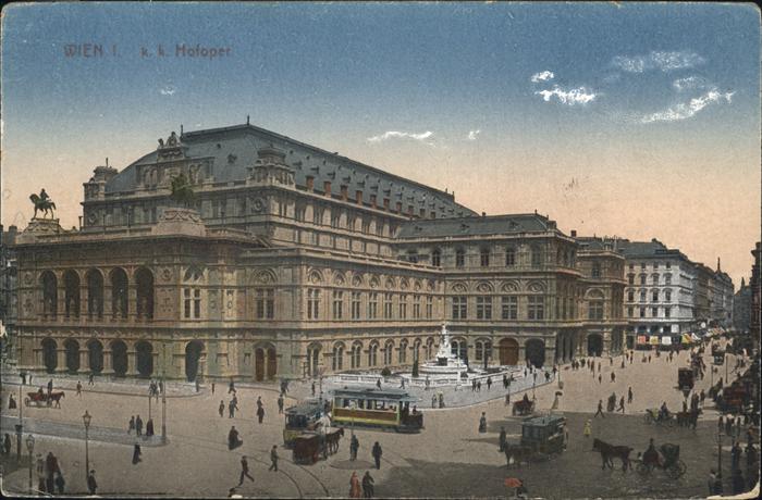Wien Hofoper Strassenbahn Kat. Wien | oldhting.de