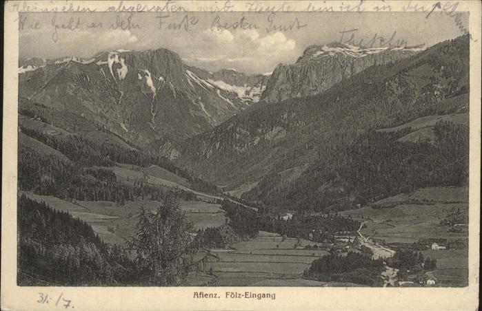 Aflenz Kurort Foelz Eingang Kat. Aflenz Kurort Nr. wz56152 - oldthing ...